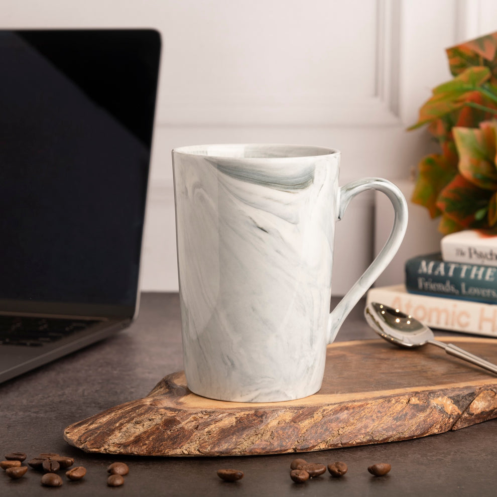 Grey Marble Coffee Mug Big – Aardea
