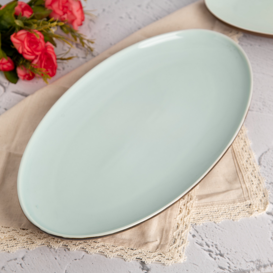 Burgundy Bliss - Oval Tray - 12 inch – Aardea