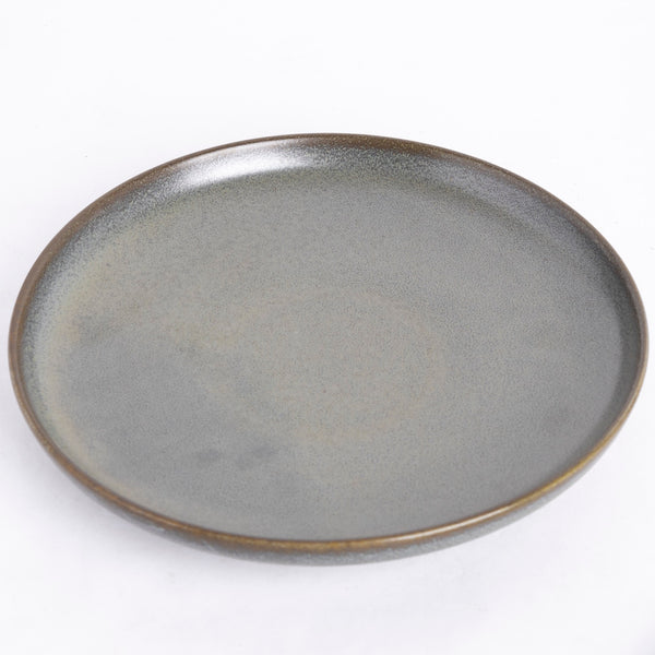 Charcoal grey - Corner Dinner Plate - 9.5 inch – Aardea